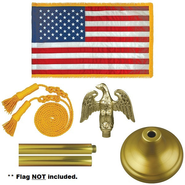 Deluxe Indoor/Parade Flag Set (w/o Flag) – National Flag & Pole, LLC
