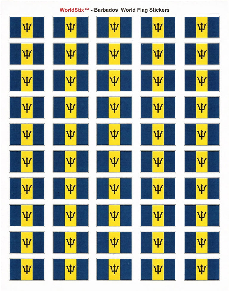 Barbados Sheet Sticker – National Flag & Pole, LLC